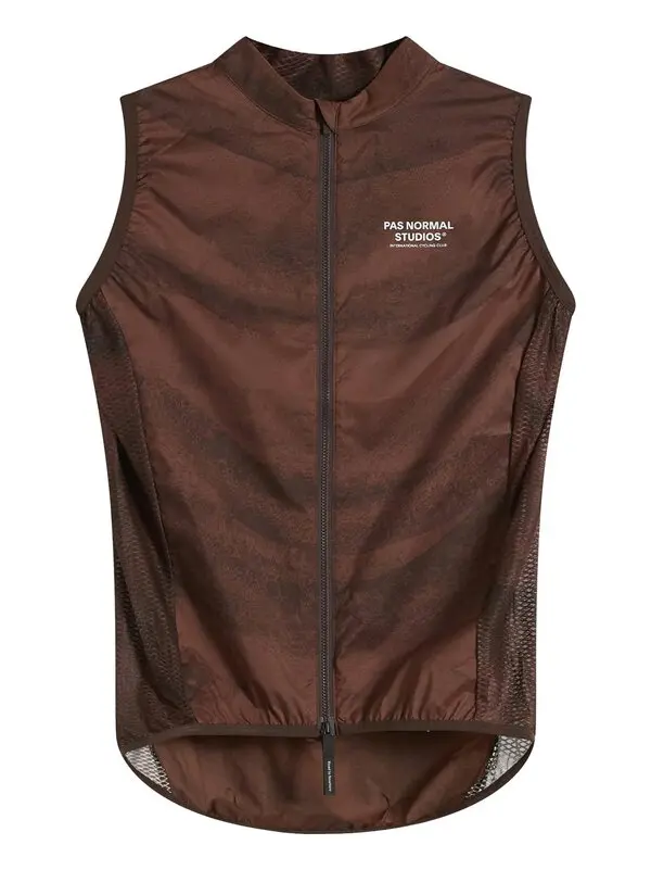 PAS NORMAL STUDIOS Mechanism Stow Away Gilet - Aop Light Brown