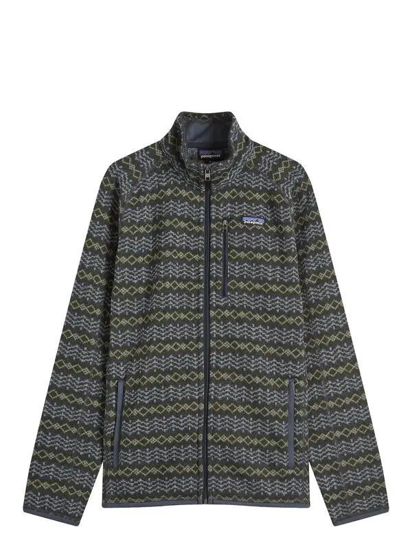 Patagonia Better Sweater Jacket - Woven Together Smolder Blue