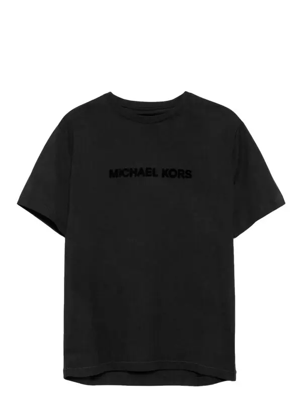 Michael Kors Short Sleeves Logo T-shirt - Black
