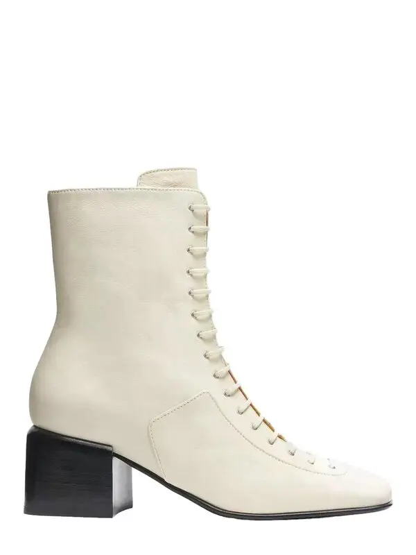 LILI CURIA Jules Lace-up Ankle Boots - Neutrals