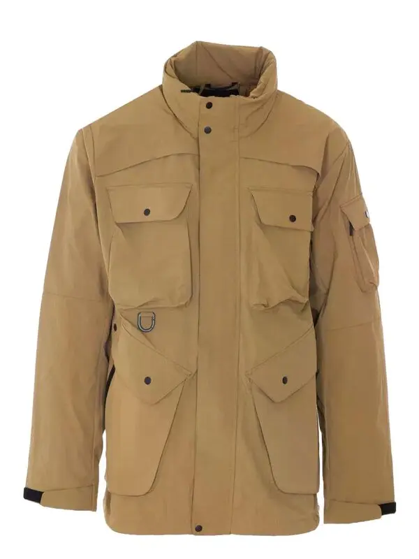 JG1 Jacket With Zip And Button Closure - Brown