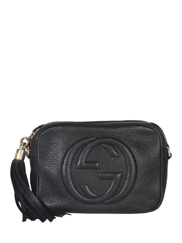Gucci Pebbled Calfskin Soho Disco Crossbody - Black