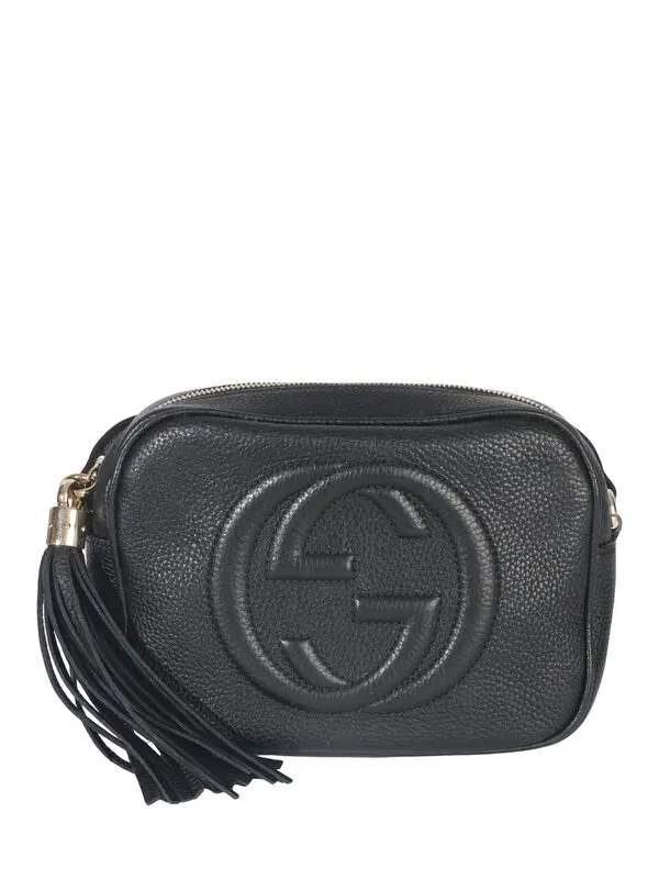 Gucci Pebbled Calfskin Soho Disco Crossbody - Black