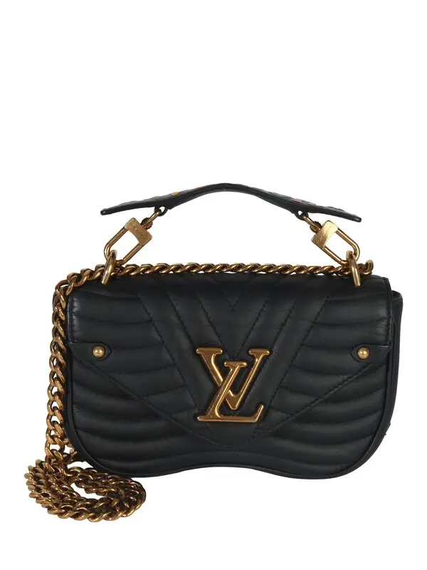 LOUIS VUITTON Quilted New Wave Chain Bag - Black