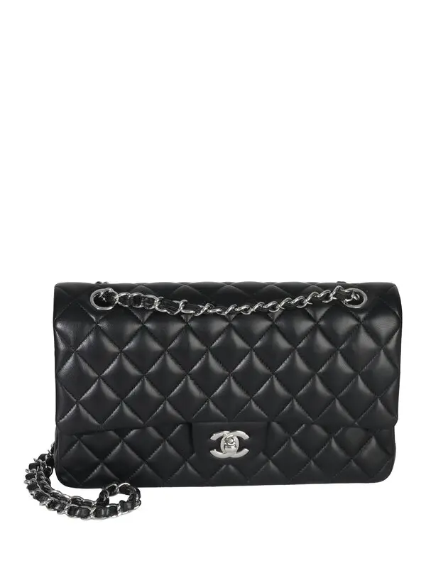 Chanel Quilted Lambskin Classic Double Flap Bag - Black