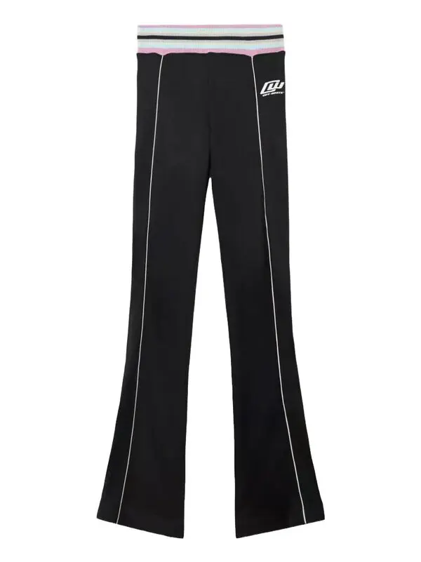 Off-White Fluid Track Stripe-detail Trousers - Black