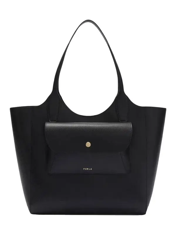 Furla Lea Pocket Tote Bag - Black