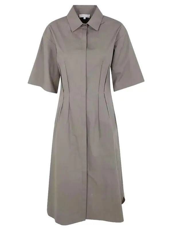 Antonelli Firenze Short-sleeve Shirt Dress - Grey