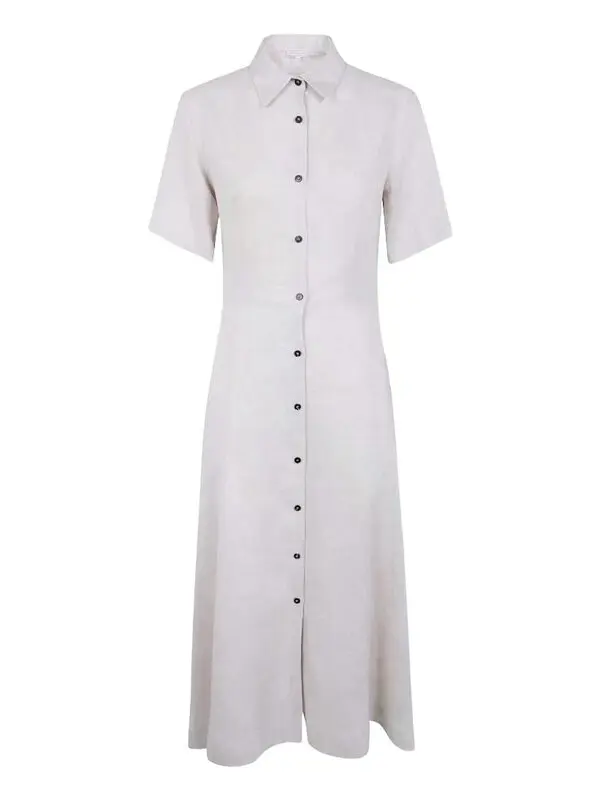 Antonelli Firenze Button-up Shirt Dress - Neutrals