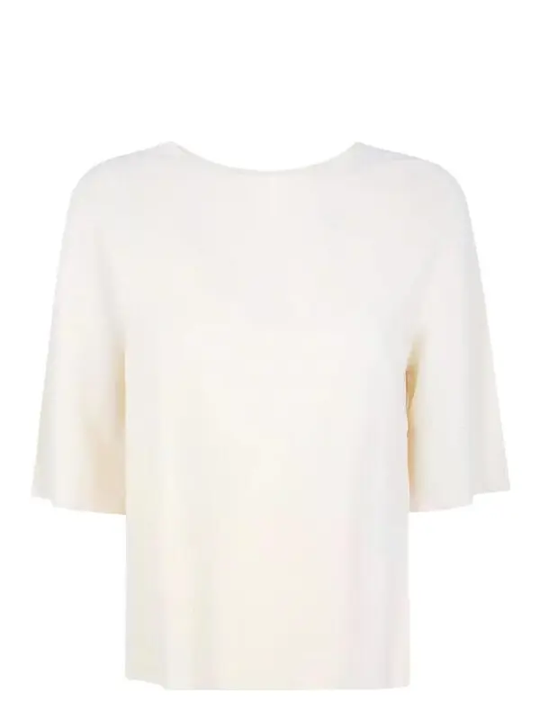 Liviana Conti Short-sleeve Sweater - Neutrals