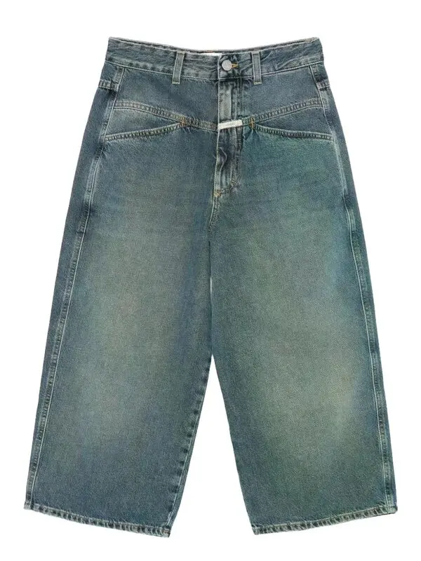 Closed Cropped Jeans - Blue