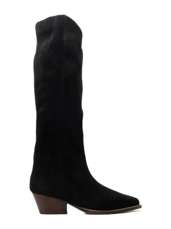 Free People Sway Suede Boots - Black
