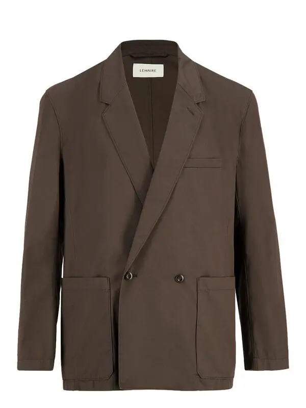 LEMAIRE Cotton Twill Workwear Jacket - Brown