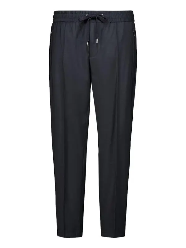 Dolce & Gabbana Stretch Wool Jogging Pants - Grey