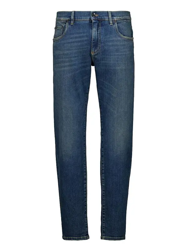 Dolce & Gabbana Straight-fit Denim Jeans - Blue