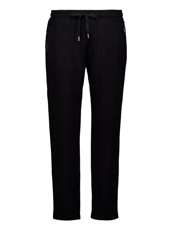 Dolce & Gabbana Cotton Drawstring Trousers - Black