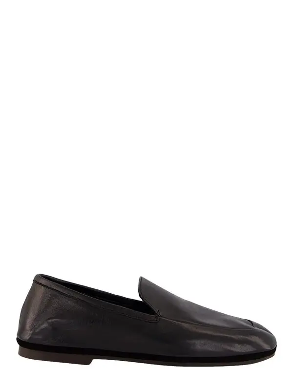 LEMAIRE Nappa Leather Slippers - Black
