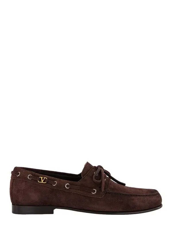 Valentino Garavani Suede Loafers - Brown