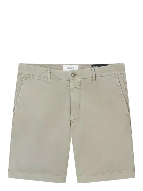 Closed Side-pockets Chino Shorts - Neutrals