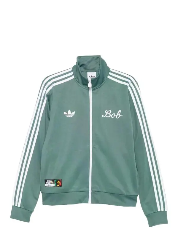 Adidas Three-stripe Track Jacket - Green