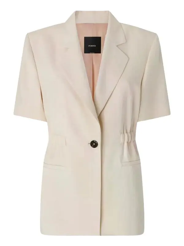 Pinko Short-sleeved Blazer - Neutrals