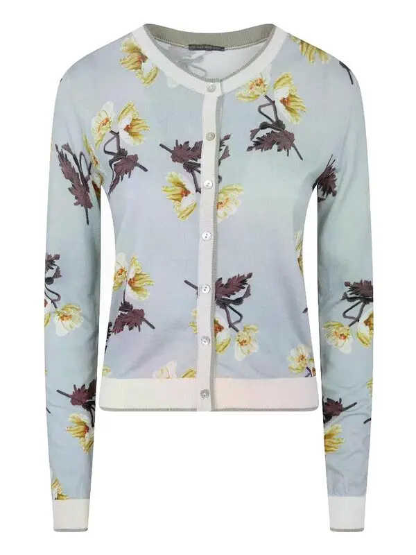 IN BED WITH YOU Floral Cardigan - Blue
