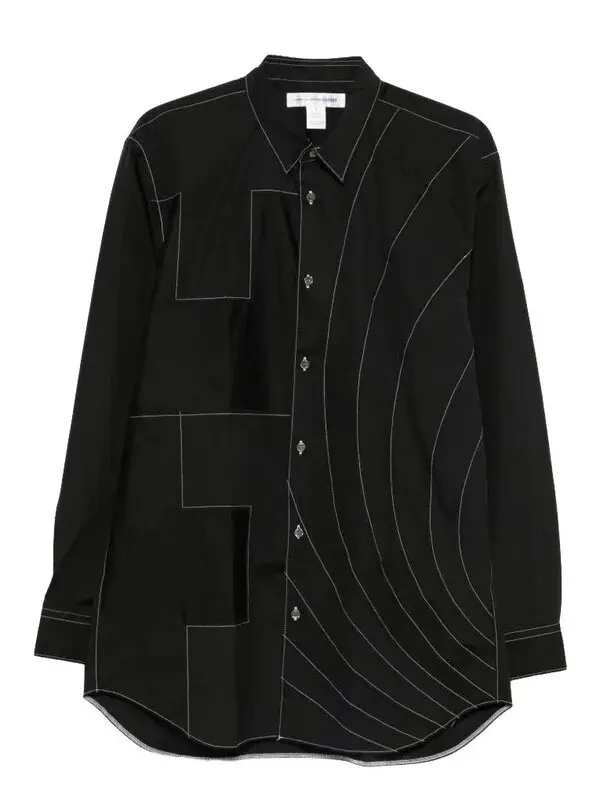 Comme Des Garçons Button Shirt - Black