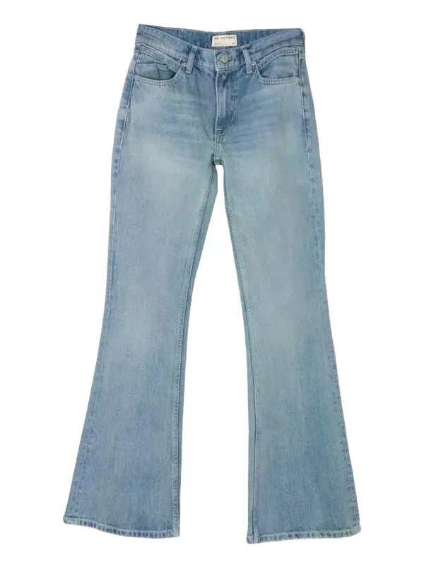 Free People Button-fastening Flare Leg Jeans - Blue