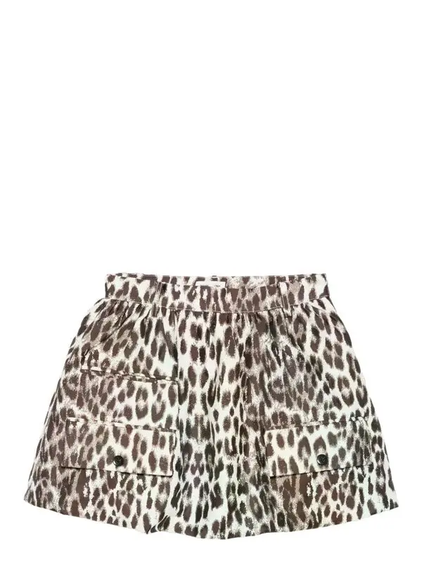 Baum Und Pferdgarten Samaya Leopard Pocket Skirt - Neutrals