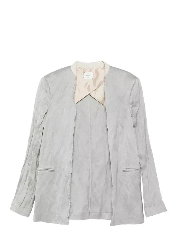 ALYSI Sartoriale Frayed Blazer - Grey