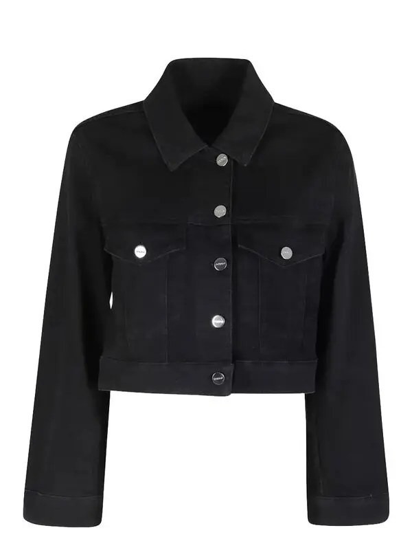 DONDUP Buttoned Short Jacket - Black