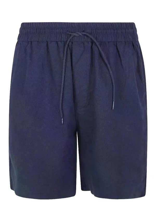 LES DEUX Otto Drawstring Shorts - Blue