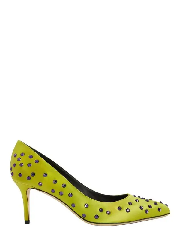 GIUSEPPE ZANOTTI Jakye Precious 70mm Pumps - Green