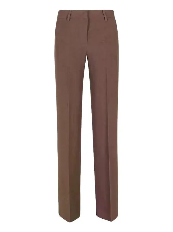 ERMANNO FIRENZE Straight Trousers - Brown