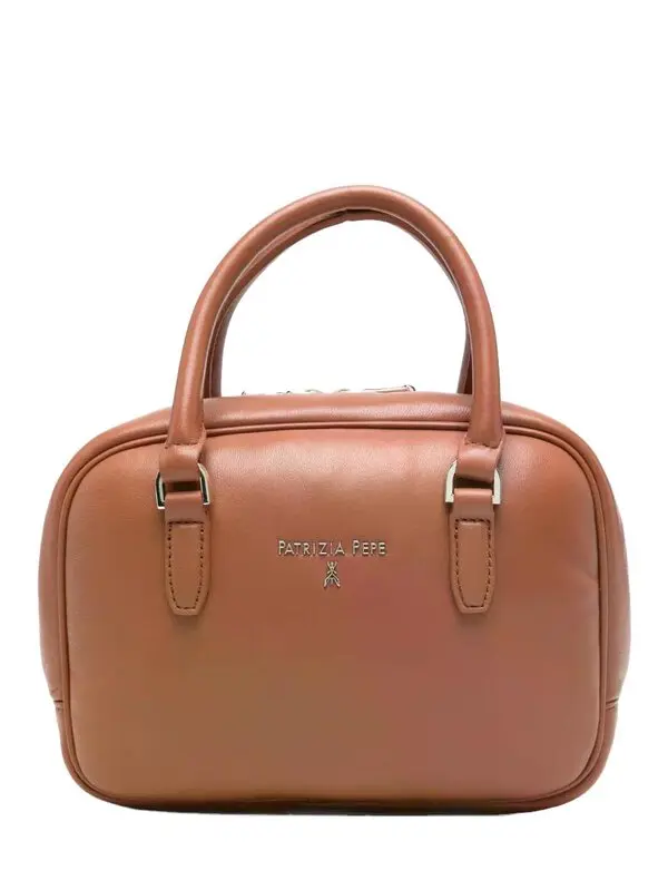 Patrizia Pepe Logo-lettering Tote Bag - Brown
