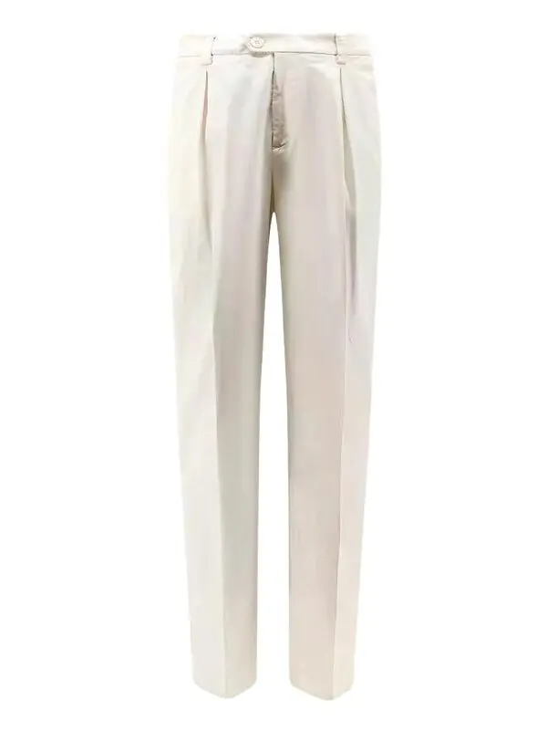 Brunello Cucinelli Pressed-crease Trousers - Neutrals