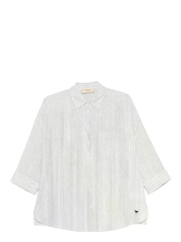 Max Mara Panetto Striped-pattern Shirt - White