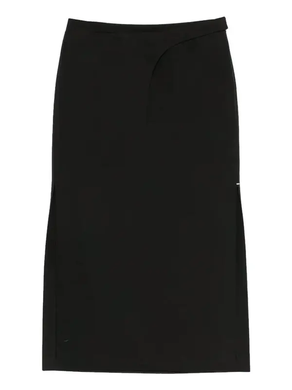Sportmax Spsvelo Slit Midi Skirt - Black