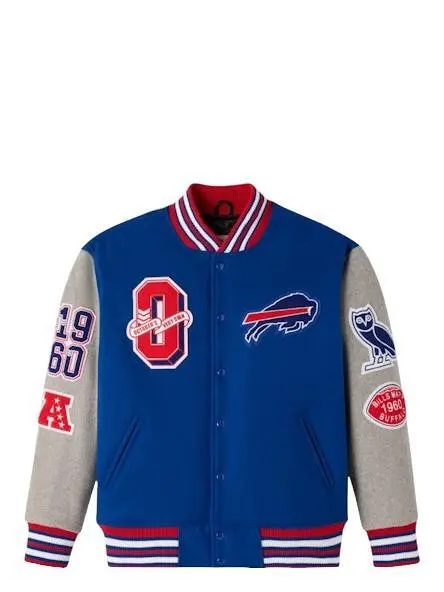 OVO Nfl Buffalo Bills Varsity Jacket - Blue