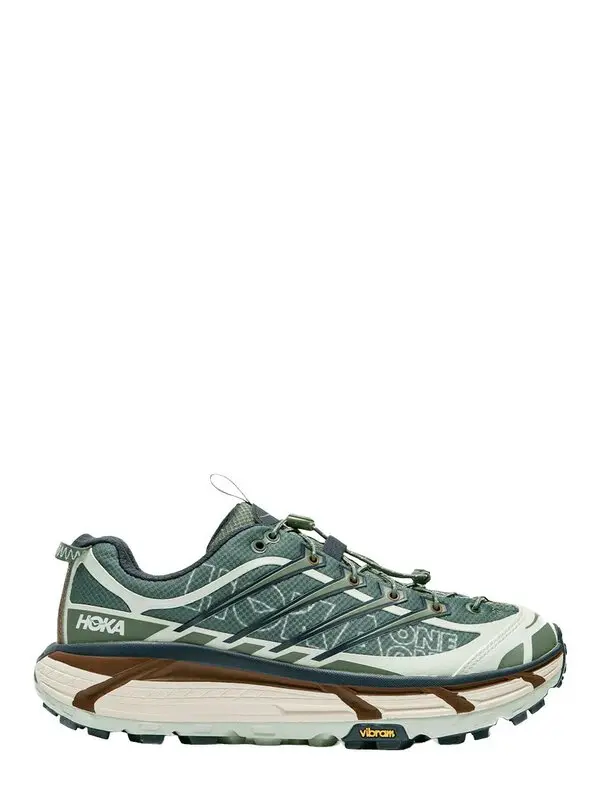 Hoka One One Mafate Three2 Wordmarkin Sneakers - Fern/varsity Navy Blue