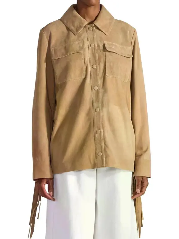 Liviana Conti Malcom Fringed Jacket - Neutrals