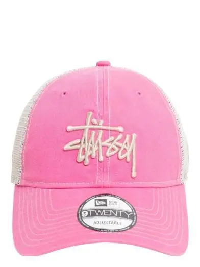 StÜssy New Era 9twenty Washed Basic Trucker - Pink