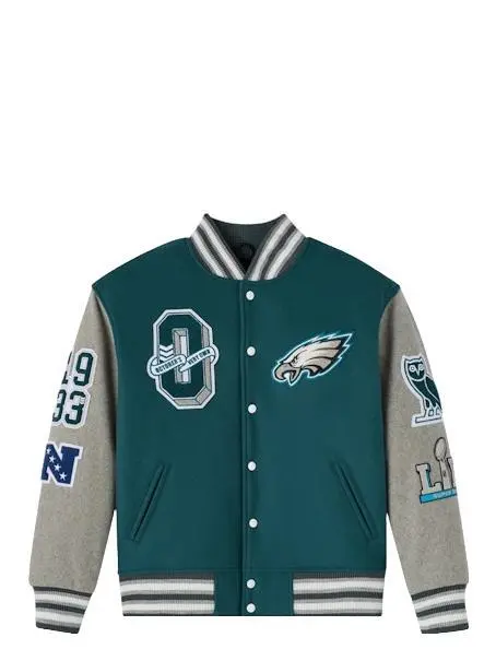 OVO Nfl Philadelphia Eagles Varsity Jacket - Green