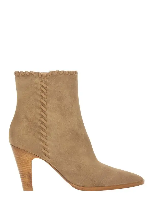 GIANVITO ROSSI Zaira Bootie - Brown - Suede