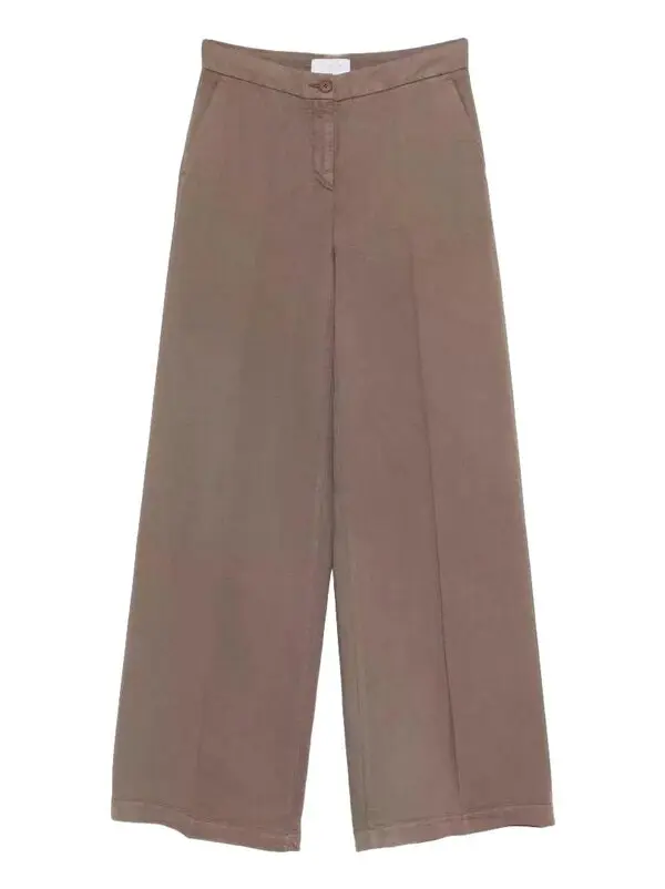 VIA MASINI 80 Button Trousers - Brown