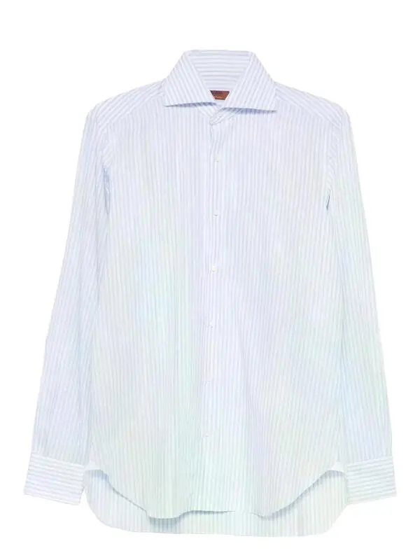 BARBA NAPOLI Striped Shirt - Blue