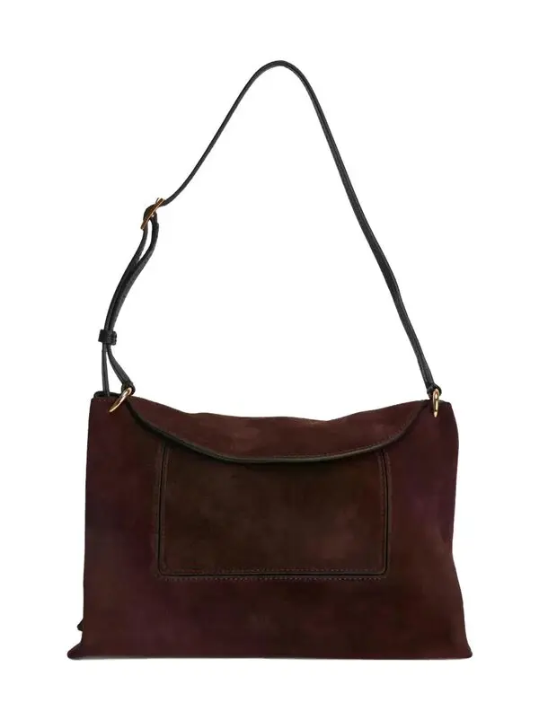 WANDLER Pocket Suede Tote Bag - Brown