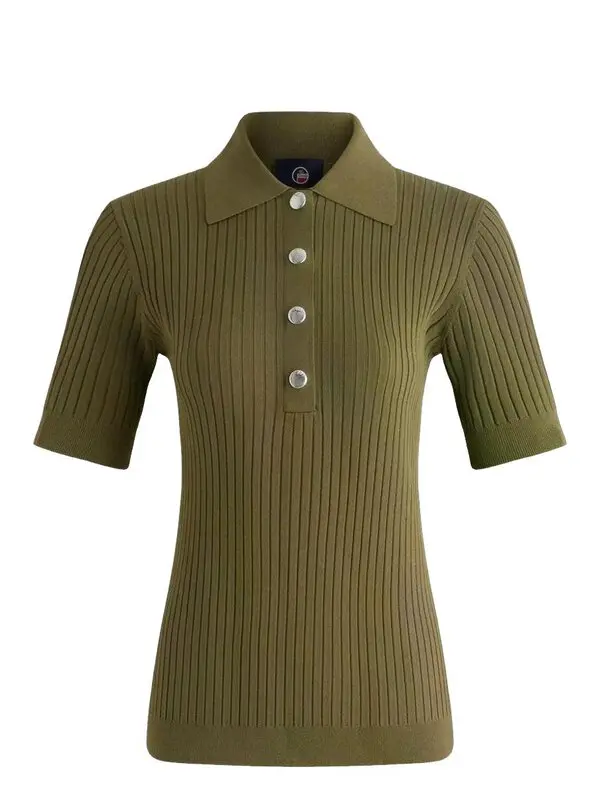 Fusalp Vera Ribbed Polo - Green