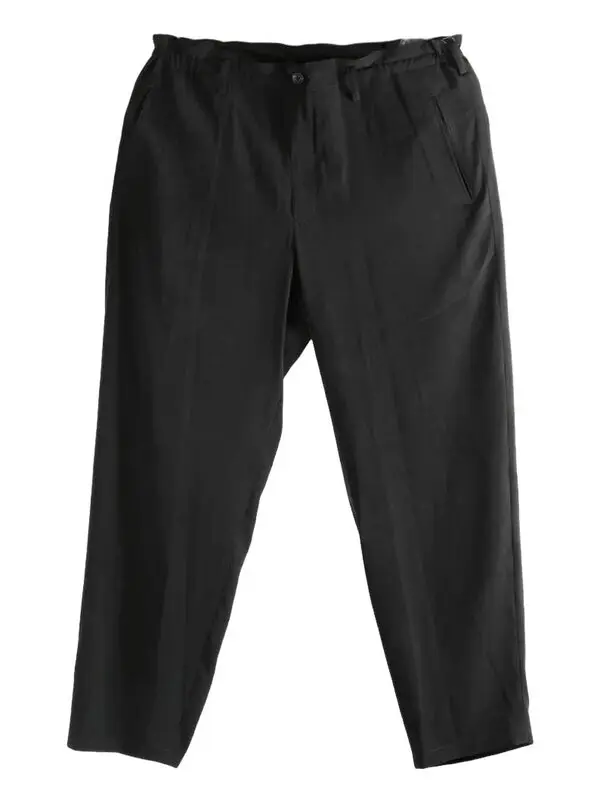 Yohji Yamamoto Elasticated-waist Trousers - Black