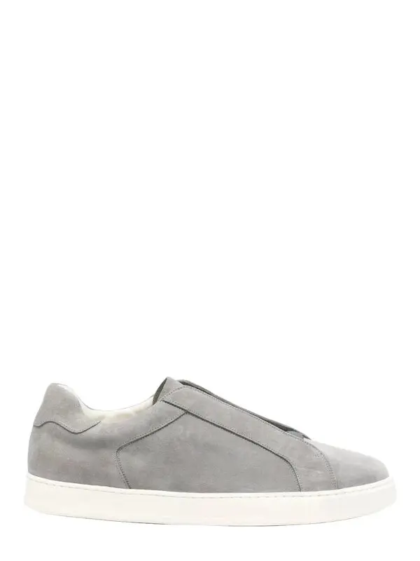 DOUCAL'S Elasticated Suede Sneakers - Grey